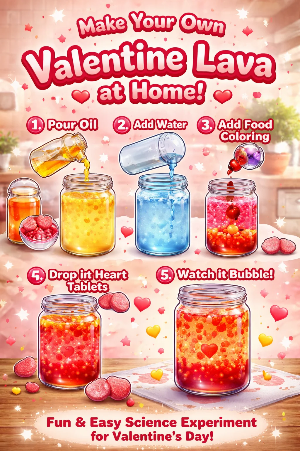 Make Your Own Valentine Lava Lamp at Home