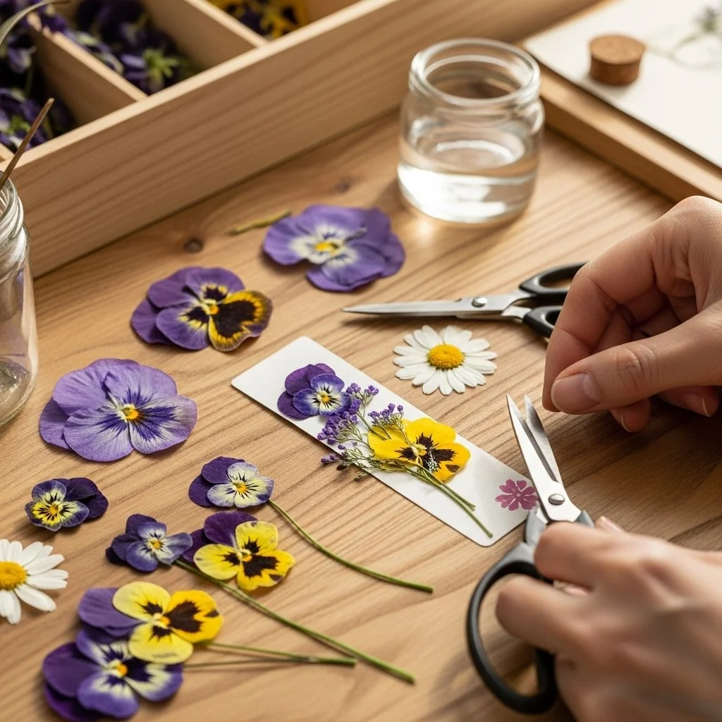 Pressed Flower Bookmarks