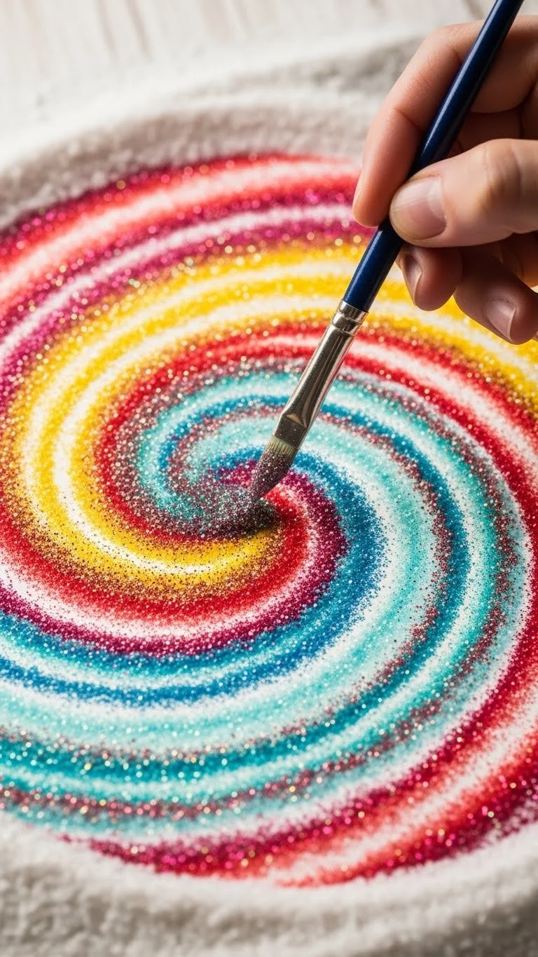 Salt Crystal Painting