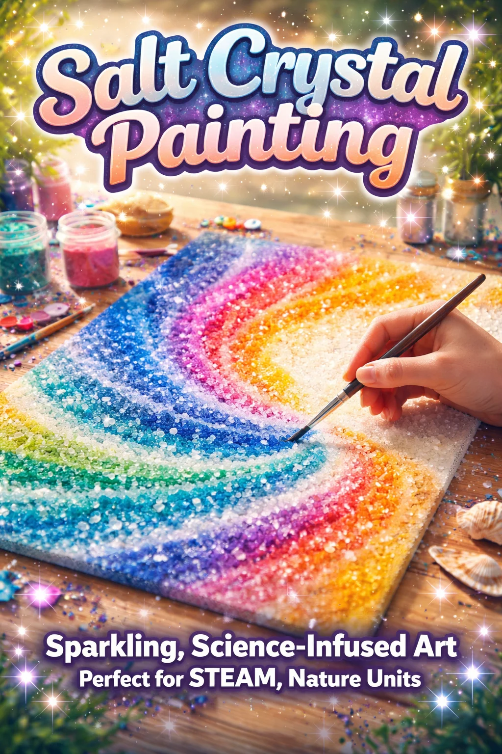 Salt Crystal Painting