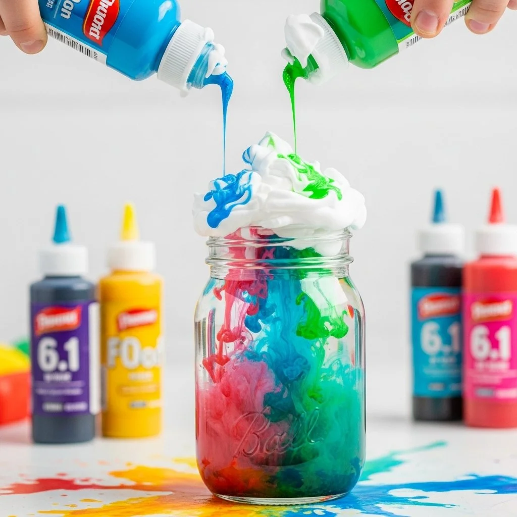 Shaving Cream Water Experiment (Rain Cloud Science)