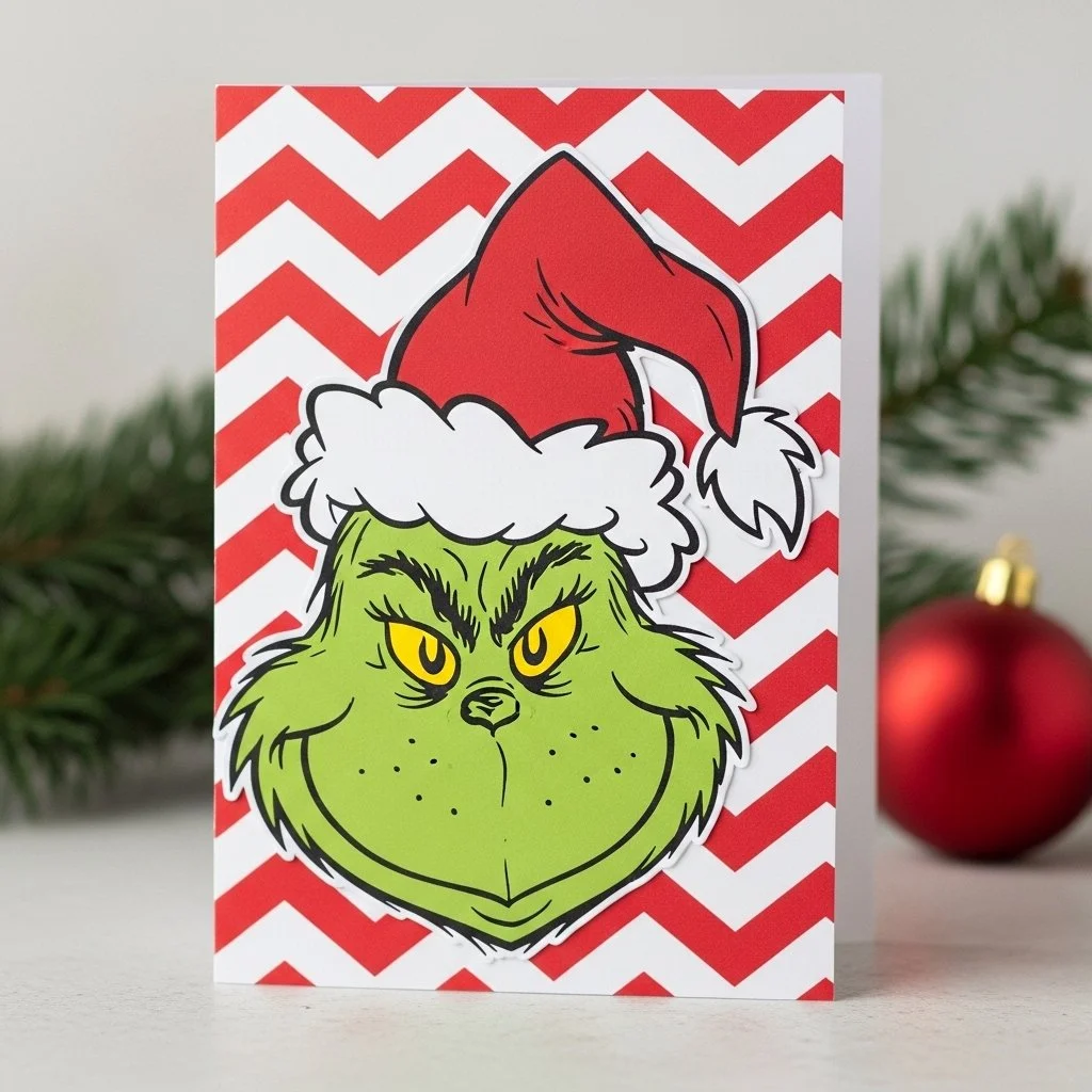 The Grinch Handprint Card