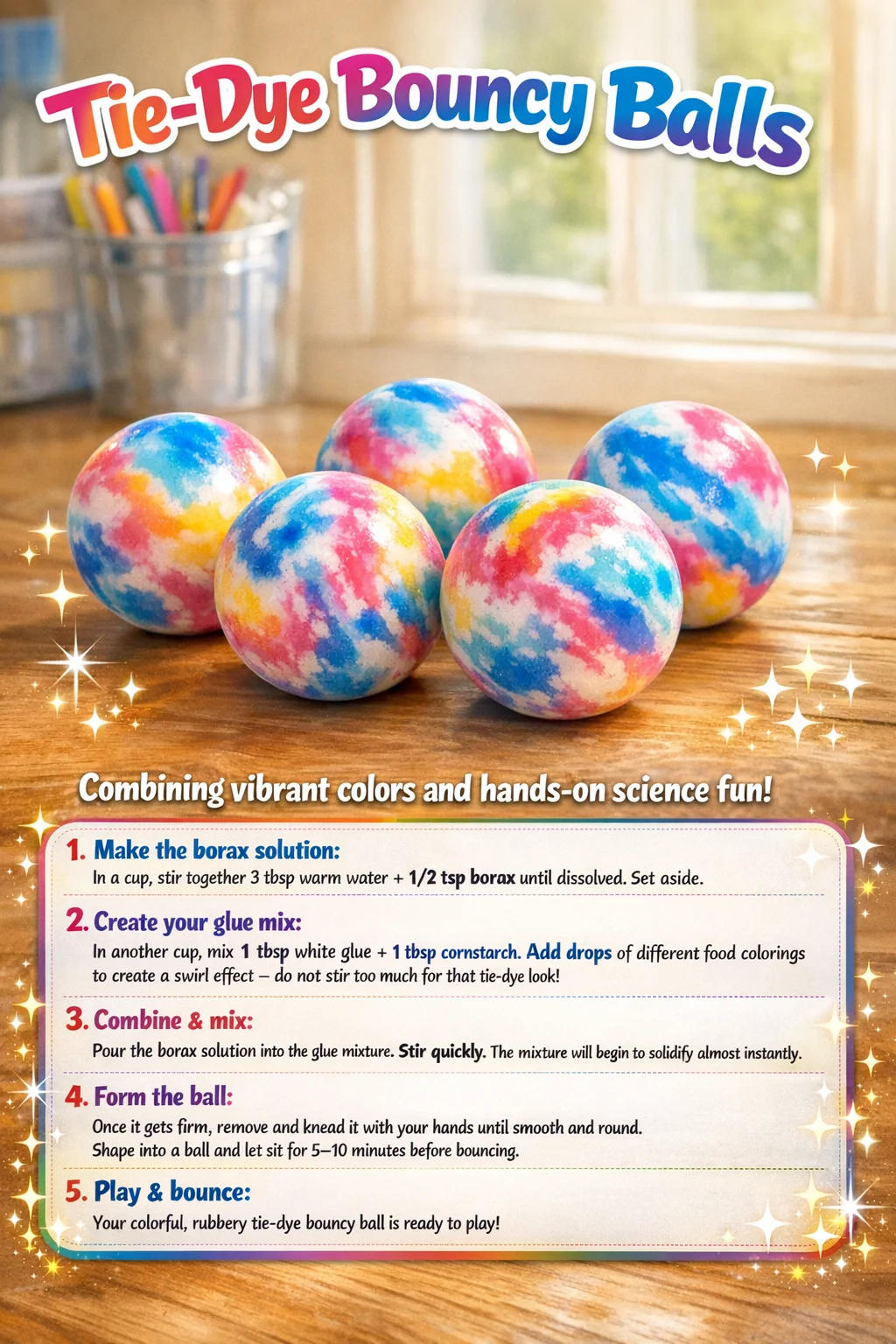 Tie-Dye Bouncy Balls