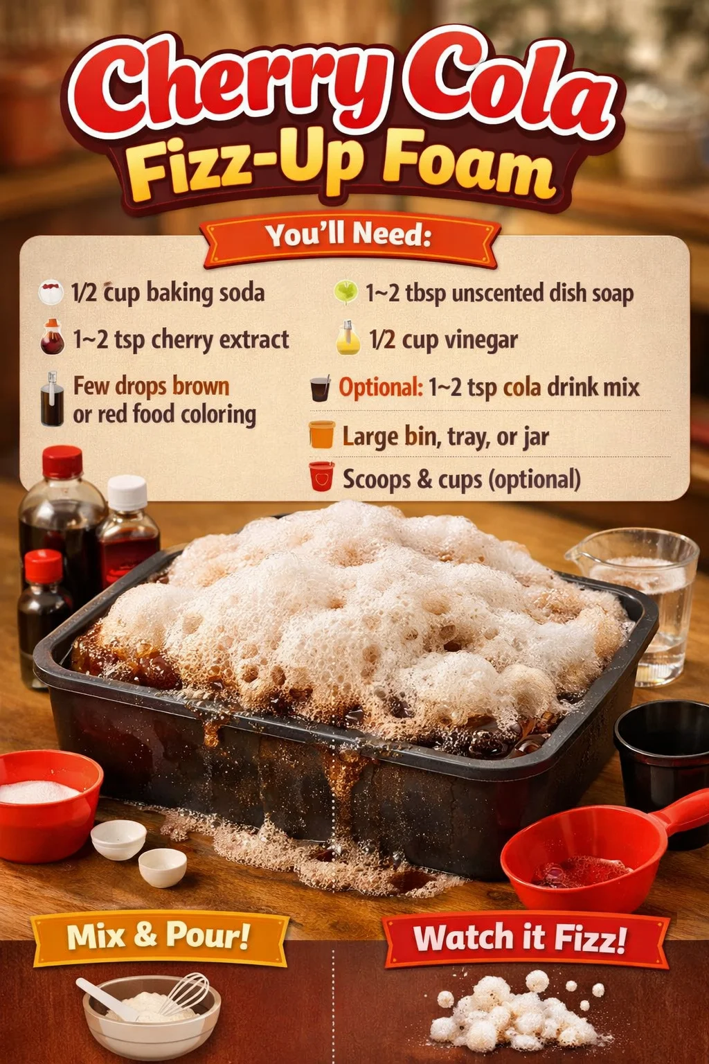 Cherry Cola Fizz-Up Foam