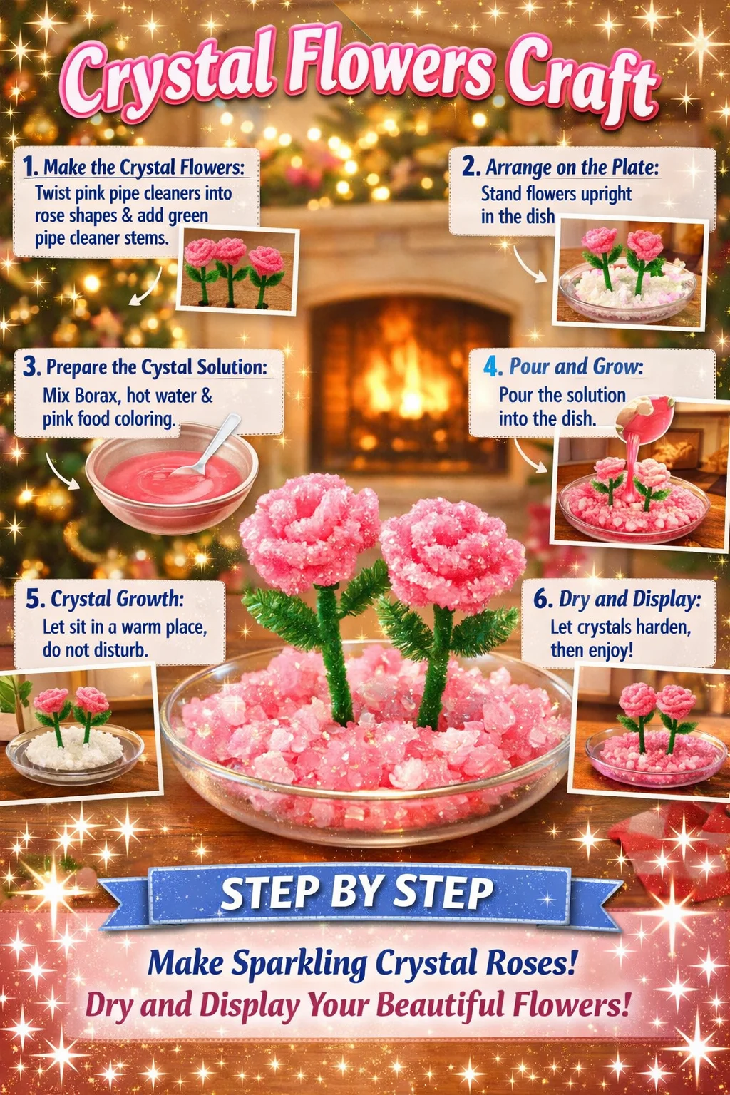 Crystal Flowers Craft
