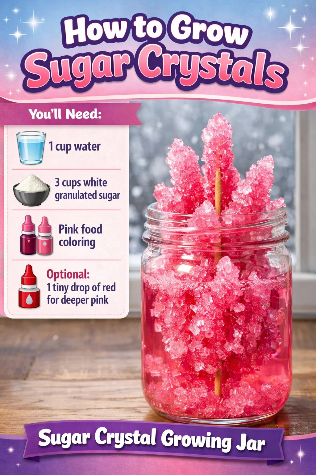 How to Grow Sugar Crystals