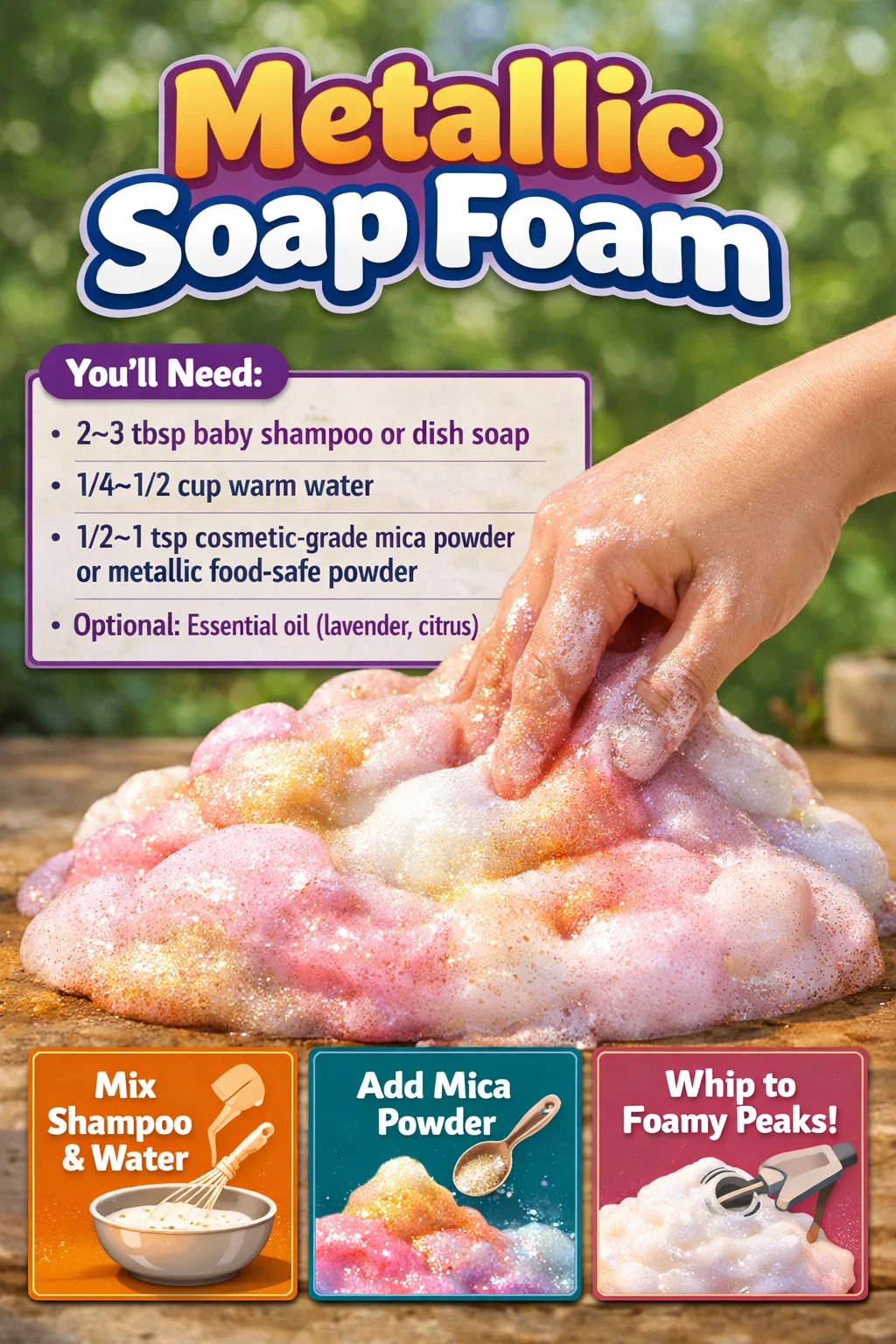 Metallic Soap Foam