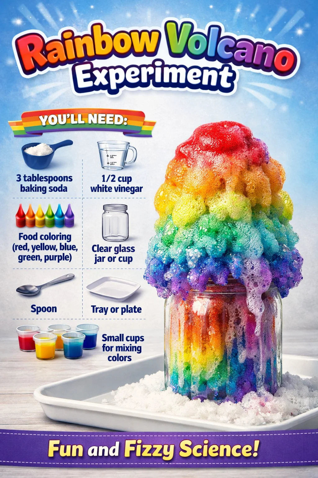 Rainbow Volcano Experiment