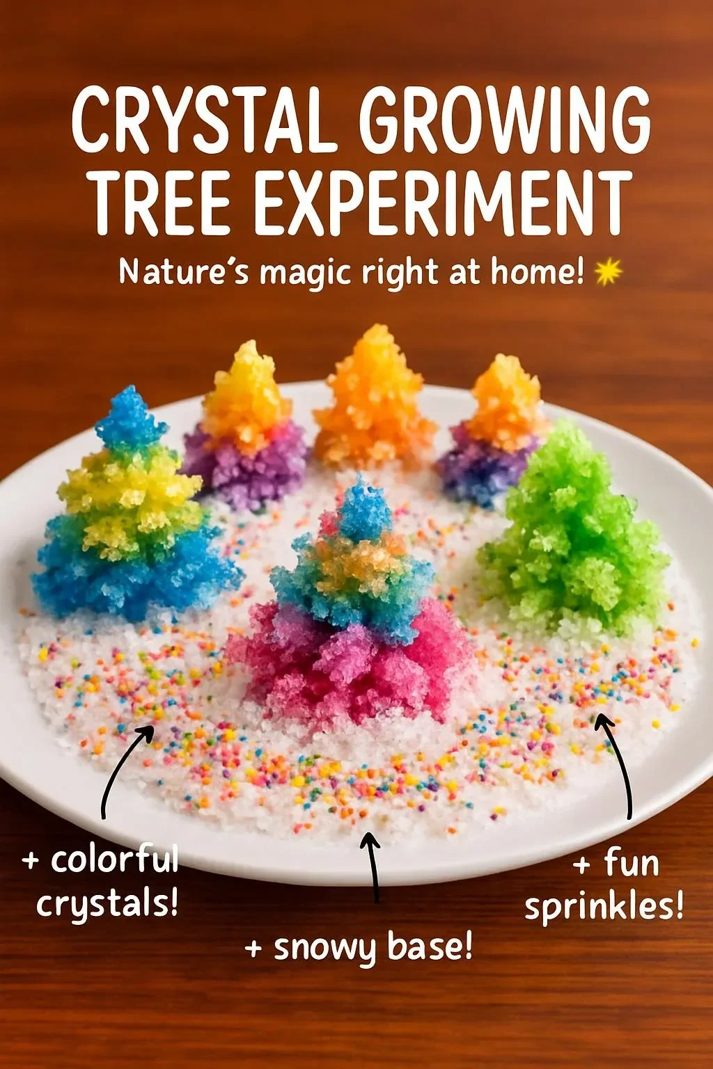 Crystal Growing Tree Experiment