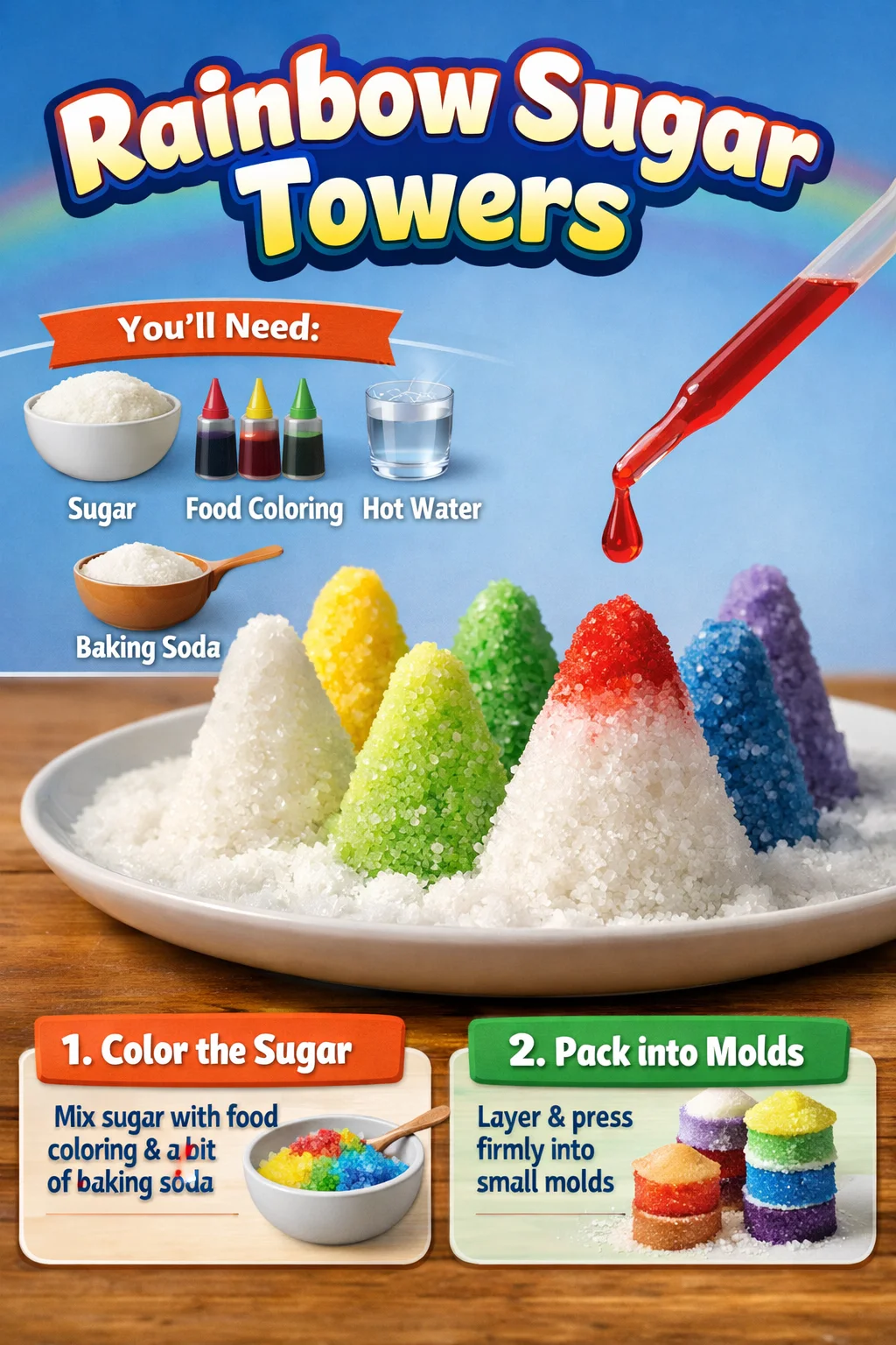 Rainbow Sugar Towers