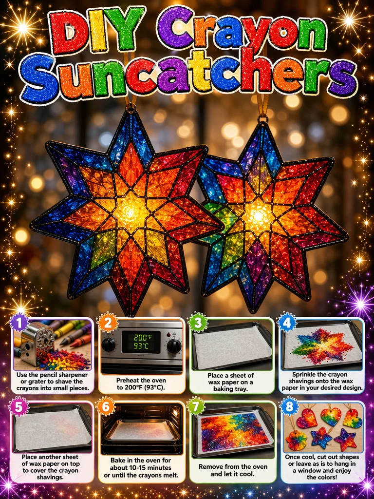 DIY Crayon Suncatchers