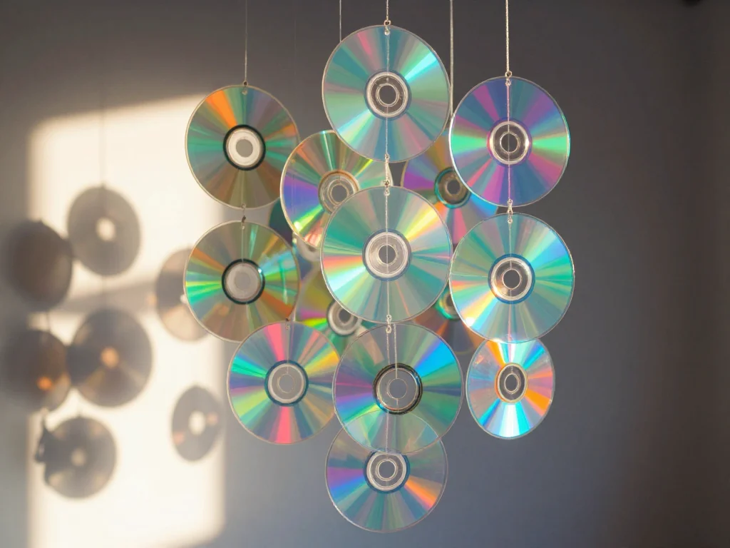 DIY Sun Catcher Using Old CDs