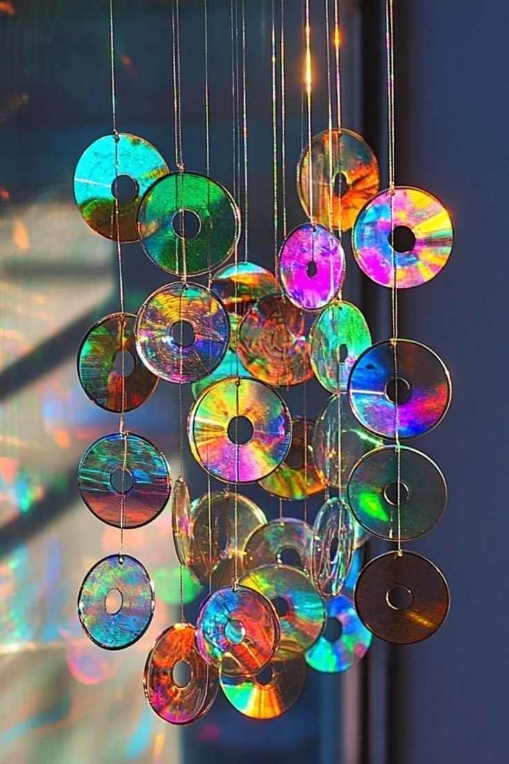 DIY Sun Catcher Using Old CDs